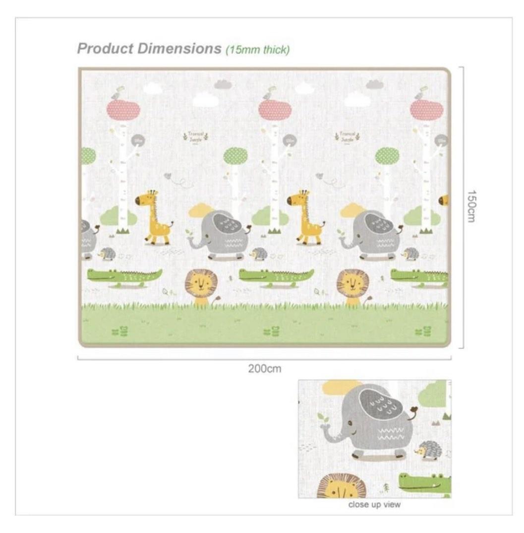 Parklon PE Roll Mat Tropical Jungle, Babies & Kids, Infant Playtime on ...