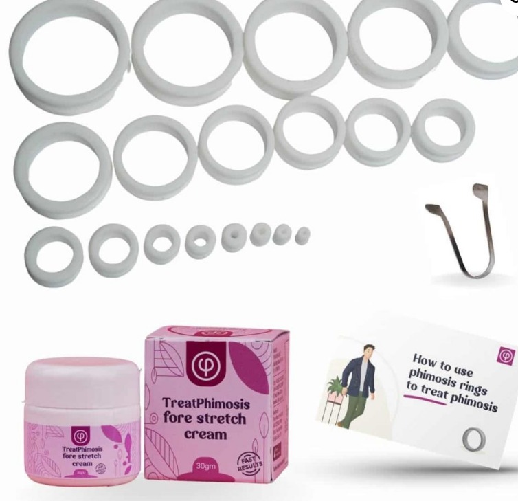 Phimosis stretching rings, fore-stretch cream, tool & information ...