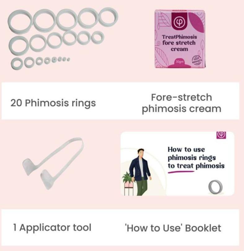 Phimosis stretching rings, fore-stretch cream, tool & information ...