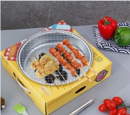 Picnic Camping Disposable Barbecue Grill | Takeaway Self-service Round ...