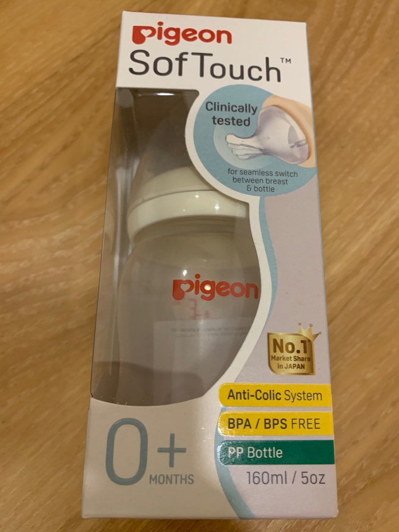 Pigeon Soft touch Milk bottle, Babies & Kids, Nursing & Feeding, Breastfeeding & Bottle Feeding ...
