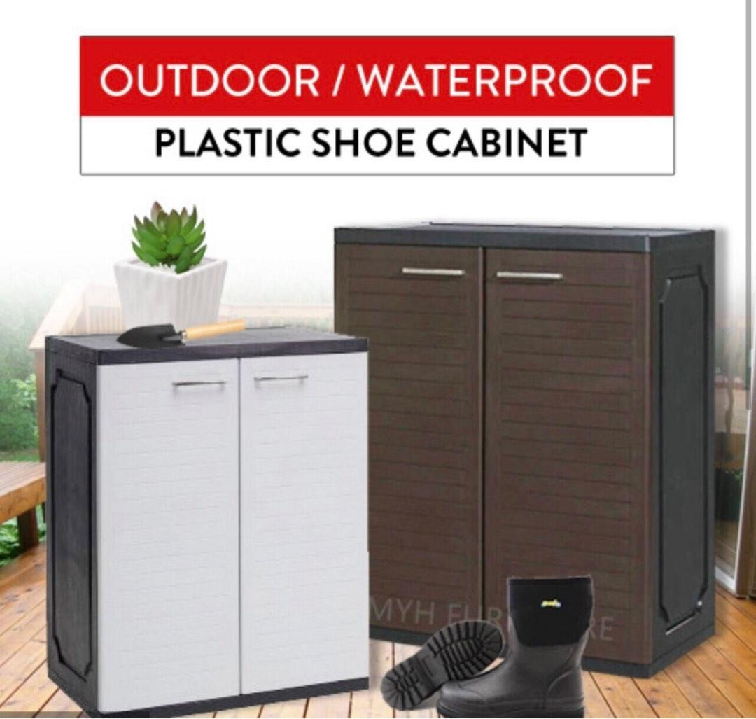 PLASTIC SHOE CABINET / WATERPROOF / OUTDOOR CABINET SHOE RACK ...