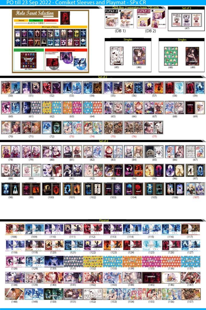 [PO till 23 Sep 2022] Hololive Yugioh YGO Fate FGO Lycoris Recoil ...