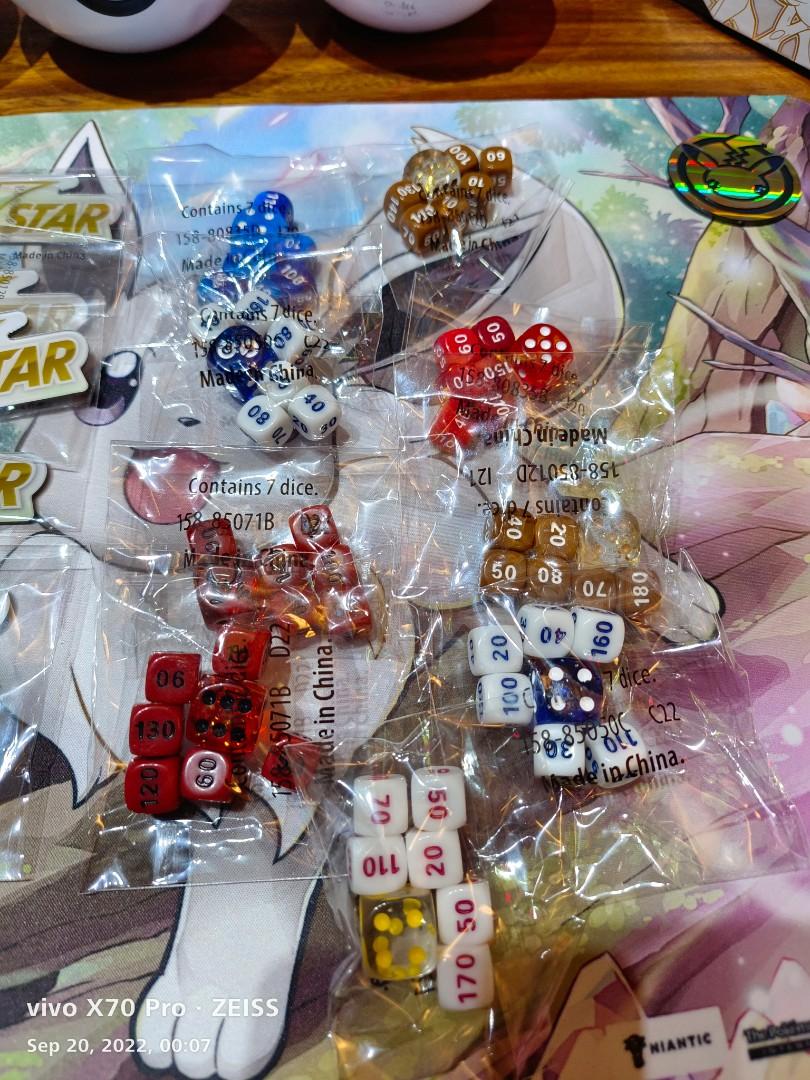 Pokemon TCG Damage Counter Dice, Condition markers and VSTAR marker ...