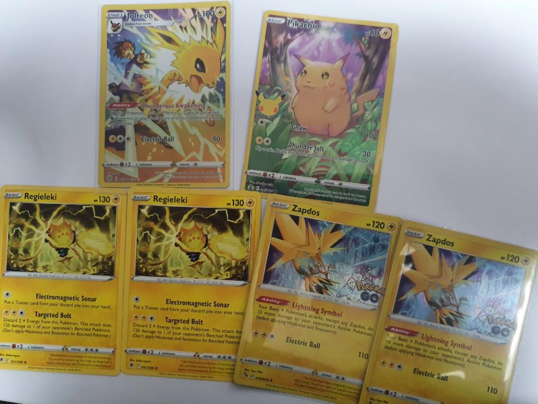 Pokemon TCG Jolteon (Full Art) - 60 Cards Bundle, Hobbies & Toys, Toys ...