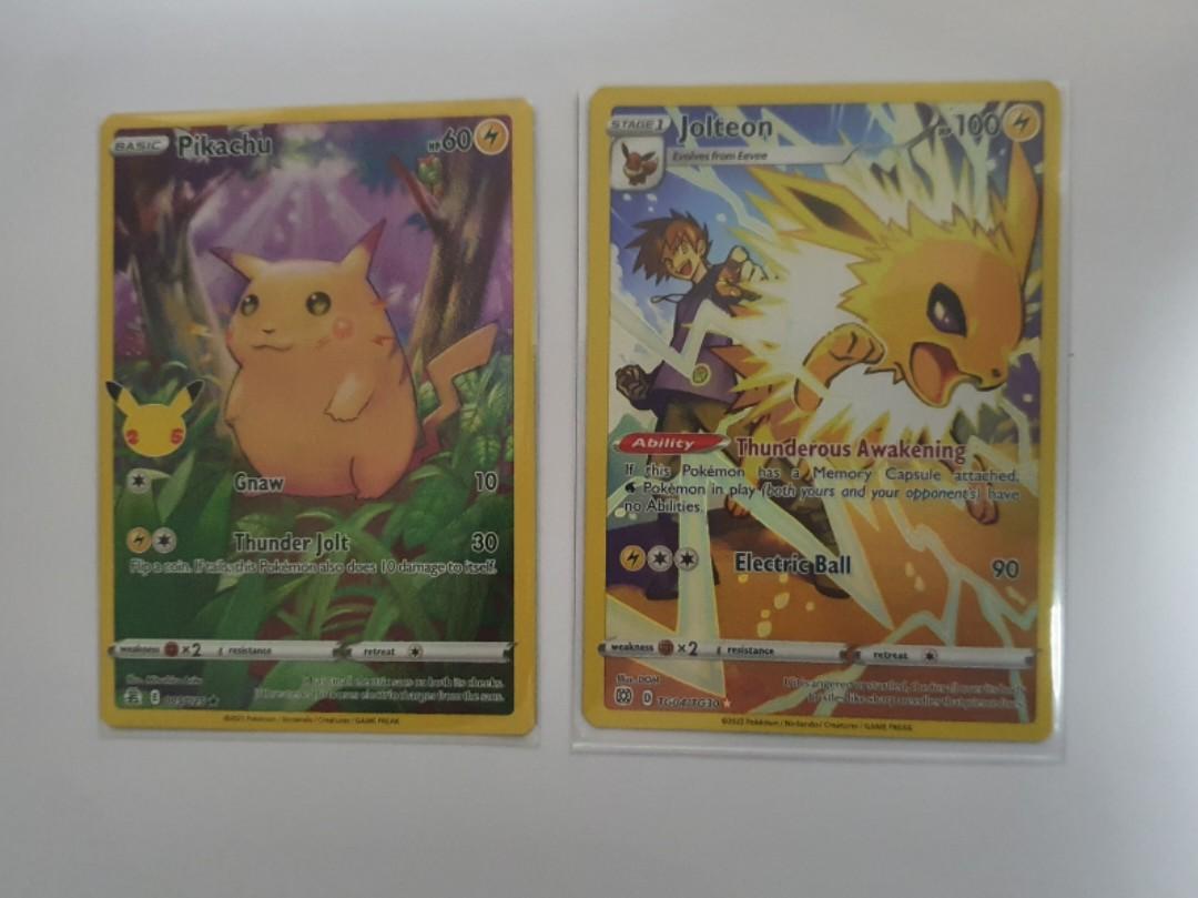 Pokemon TCG Jolteon (Full Art) - 60 Cards Bundle, Hobbies & Toys, Toys ...