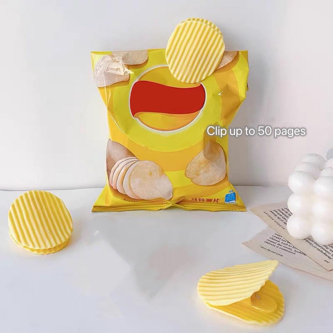 Potato chips clip - bulk purchase available, Hobbies & Toys, Stationery ...