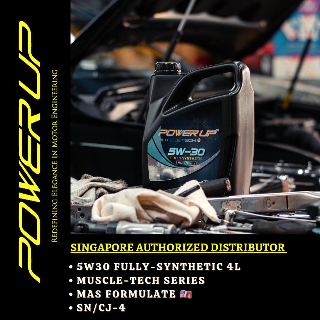 Powerup Engine Oil 5w40 / 5w30 4L instocks muscle tech series, Car ...