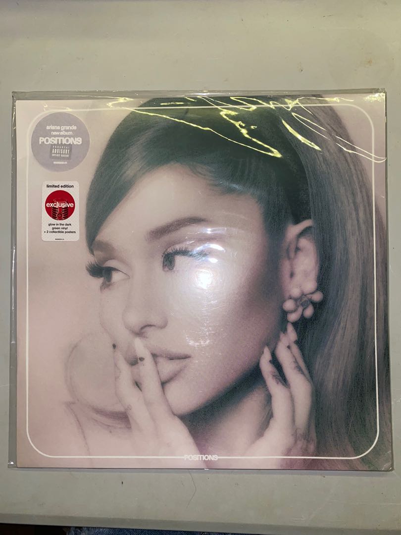 [pre-owned] positions ariana grande vinyl target exclusive album glow in the dark press, Hobbies ...