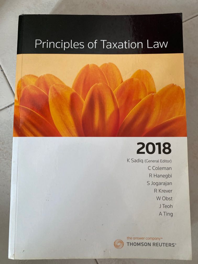 Principles Of Taxation Law 2018 Hobbies Toys Books Magazines