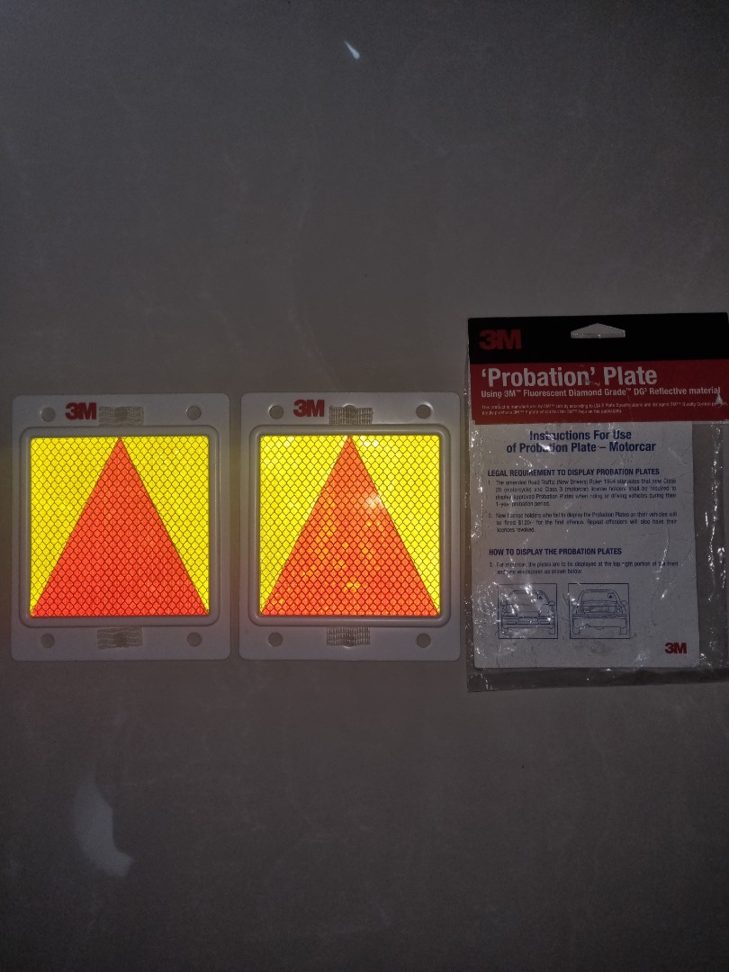 Probation Plate (3M P plate), Car Accessories, Car Plates on Carousell
