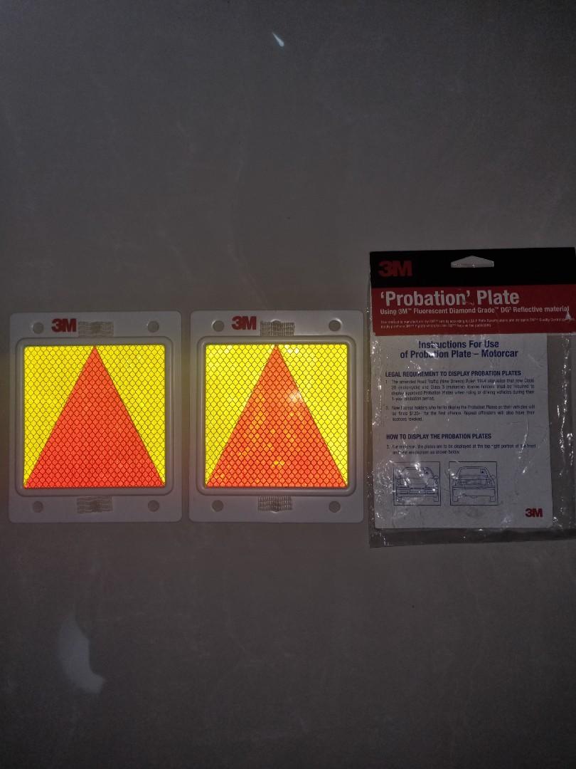 Probation Plate (3M P plate), Car Accessories, Car Plates on Carousell