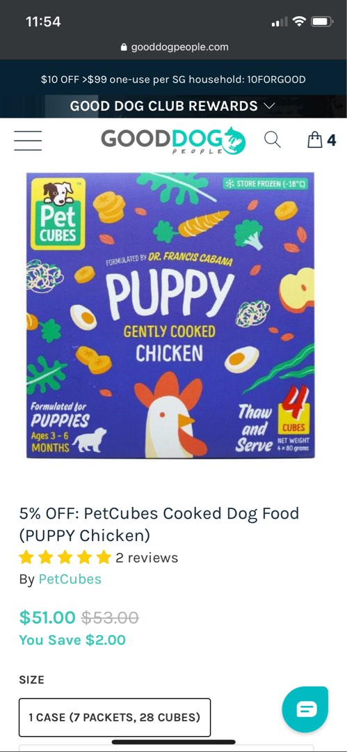 Puppy petcubes - Chicken, Pet Supplies, Pet Food on Carousell