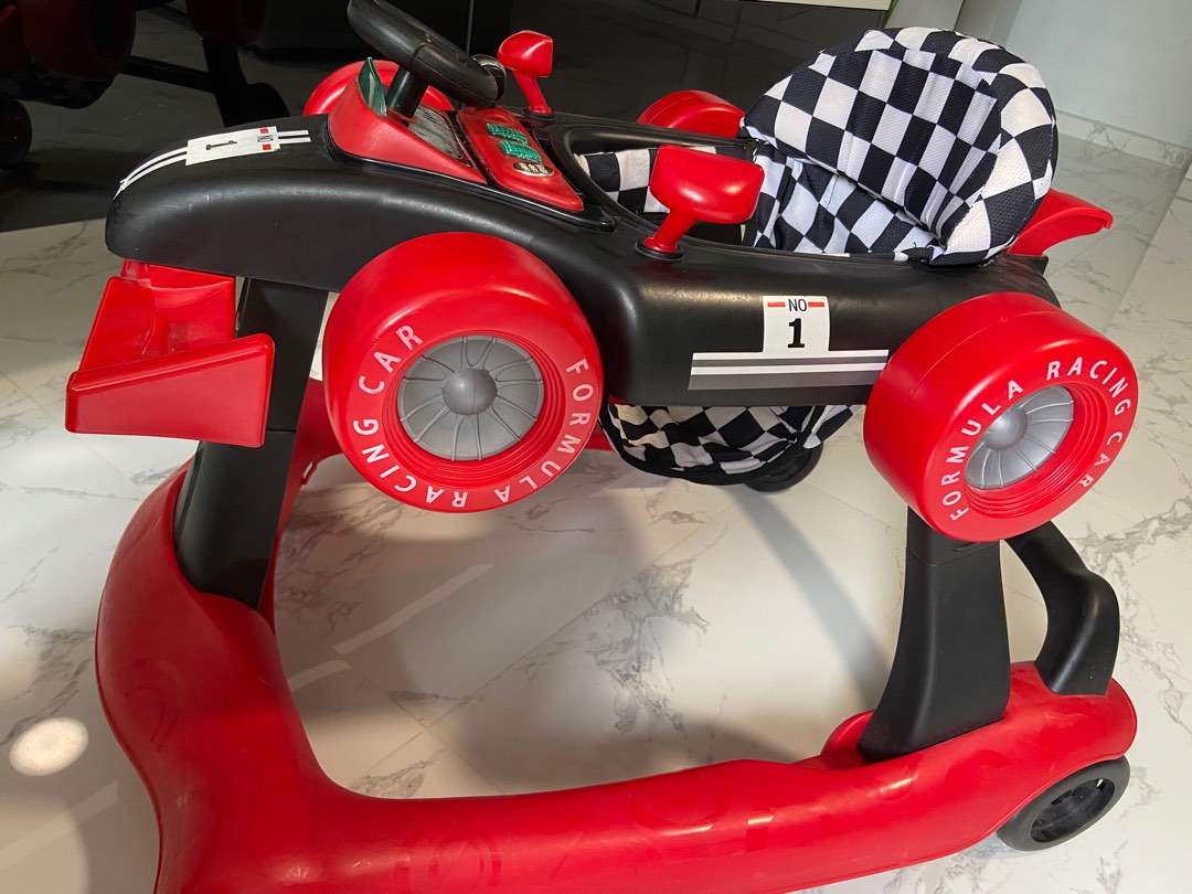 Racing Car Baby Walker, Babies & Kids, Infant Playtime on Carousell