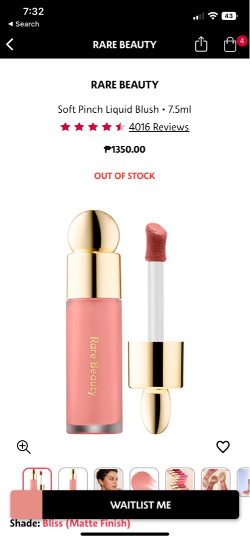 Rare Beauty Soft Pinch Liquid Blush - Bliss, Beauty & Personal Care ...