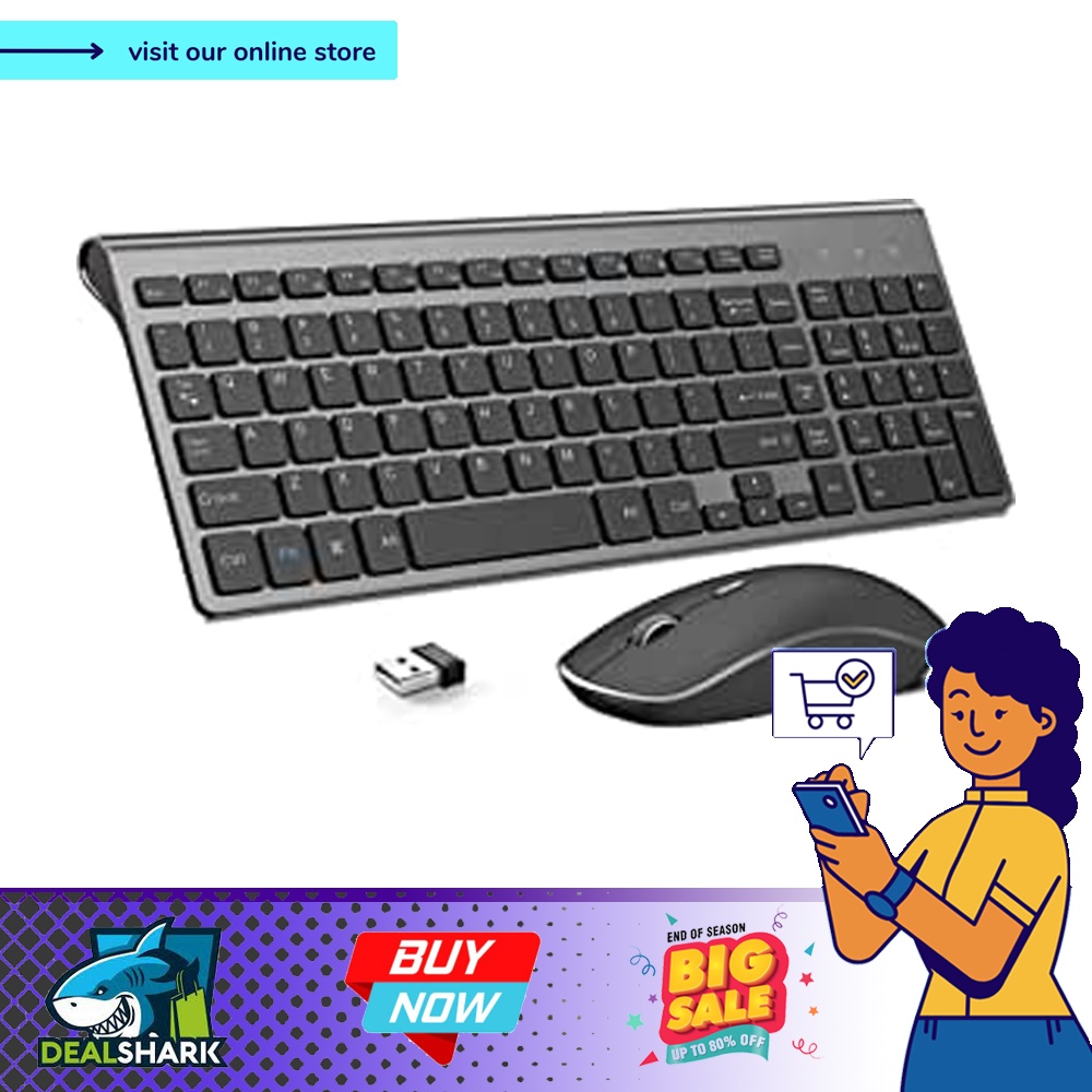 Readystock Wireless Keyboard And Mouse J Joyaccess 2 4g Ergonomic And Slim Wireless Computer