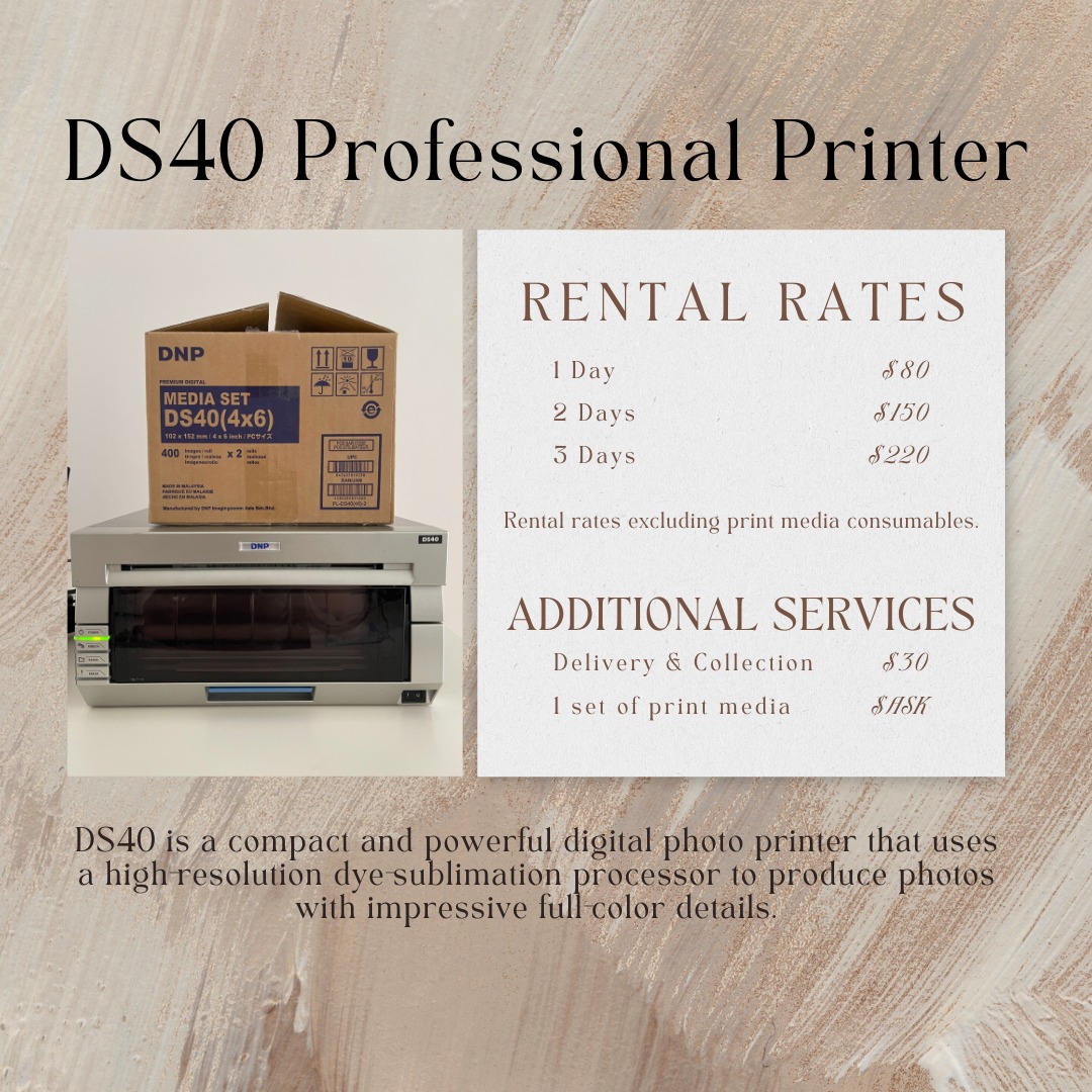 [RENTAL] DNP DS40 Printer - FAST & QUALITY FOR PHOTOBOOTH, Computers & Tech, Office & Business ...