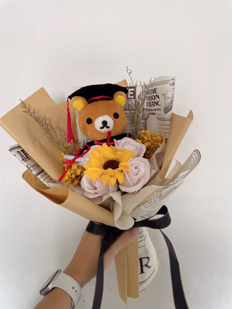 Rilakkuma Graduation Bouquet, Hobbies & Toys, Stationery & Craft ...