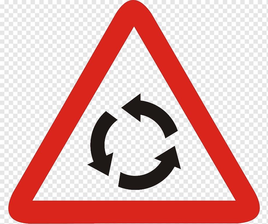Roundabout traffic sign, Commercial & Industrial, Industrial Equipment ...
