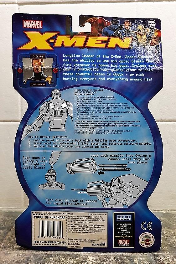 RUBY QUARTZ ARMOR CYCLOPS - Marvel X-Men Classics Series, Hobbies ...