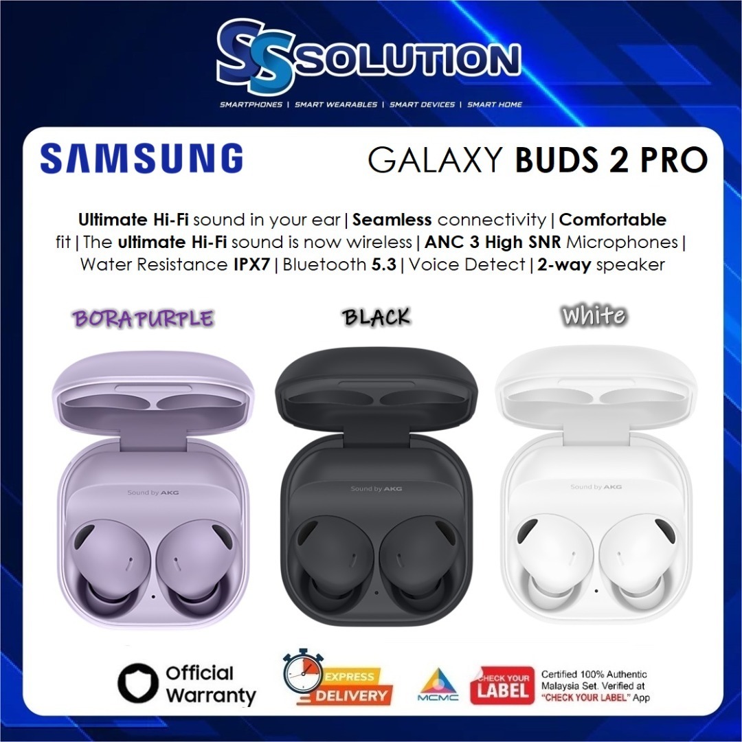 Samsung Galaxy Buds 2 Pro Wireless Earbuds (24-bit Hi-Fi | Bluetooth 5. ...