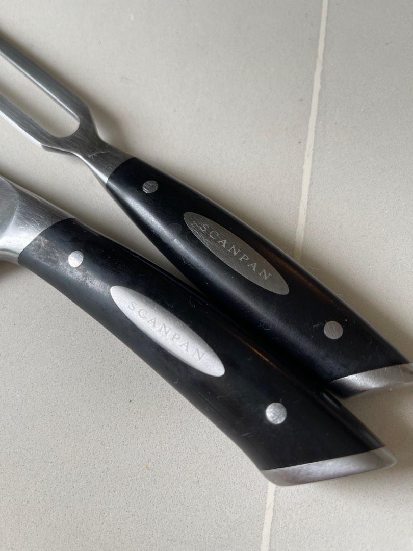 Scanpan Classic Knife, Carving Set, and Sharpener, Furniture & Home ...