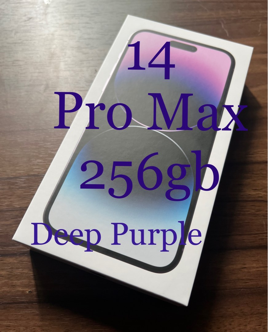 Sealed iPhone 14 Pro Max / 256GB / Deep Purple, Mobile Phones & Gadgets ...