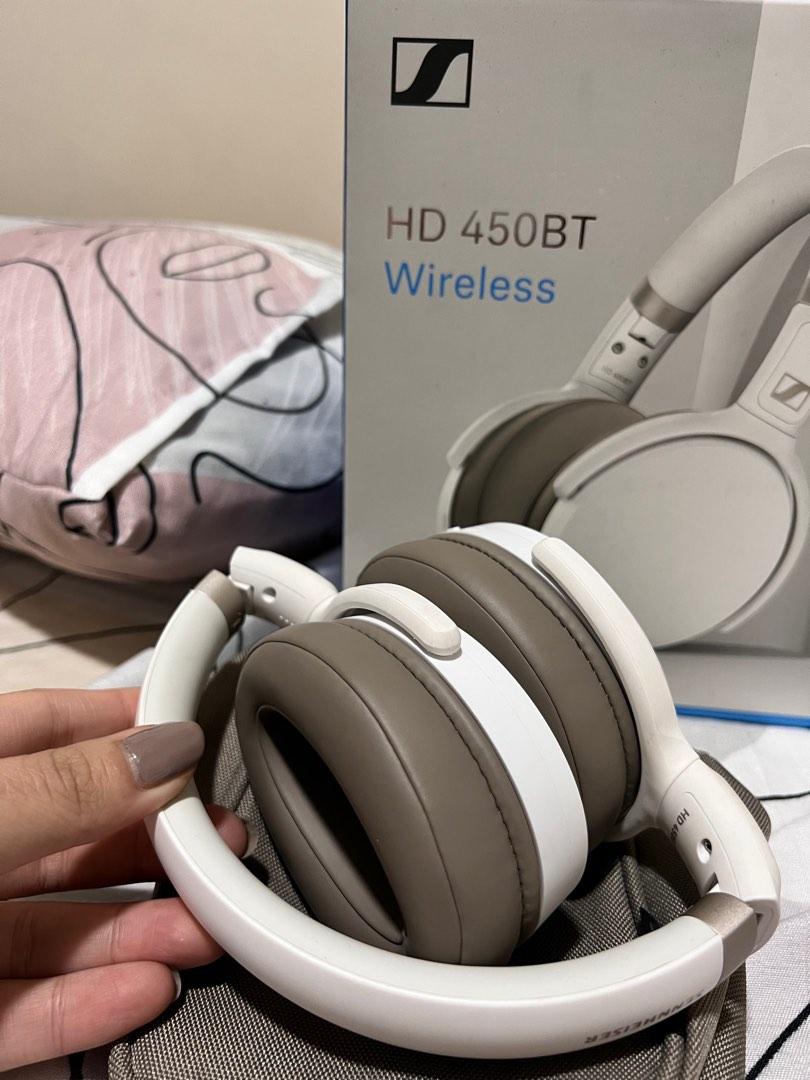 Sennheiser HD 450 BT White Bluetooth Stereo Headset, Audio, Headphones ...