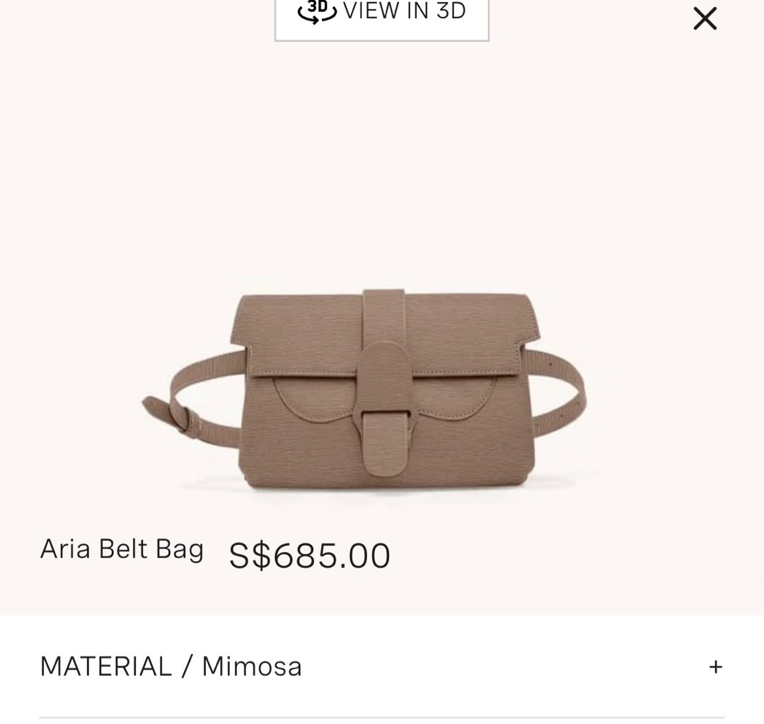Senreve Aria Belt bag in Mimosa Latte, Women's Fashion, Bags & Wallets ...