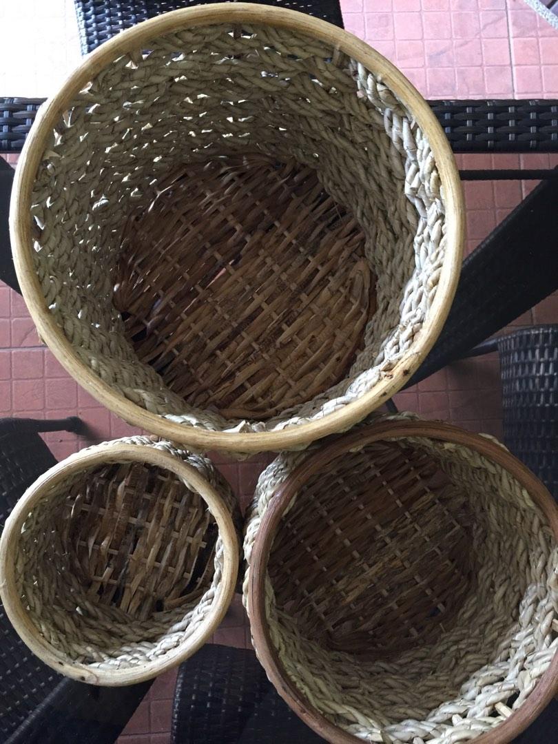 Set of 3 Native Planters, Furniture & Home Living, Gardening, Pots & Planters on Carousell