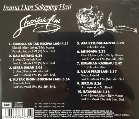 Sharifah Aini IRAMA DARI SEKEPING HATI CDR, Hobbies & Toys, Music & Media, CDs & DVDs on Carousell