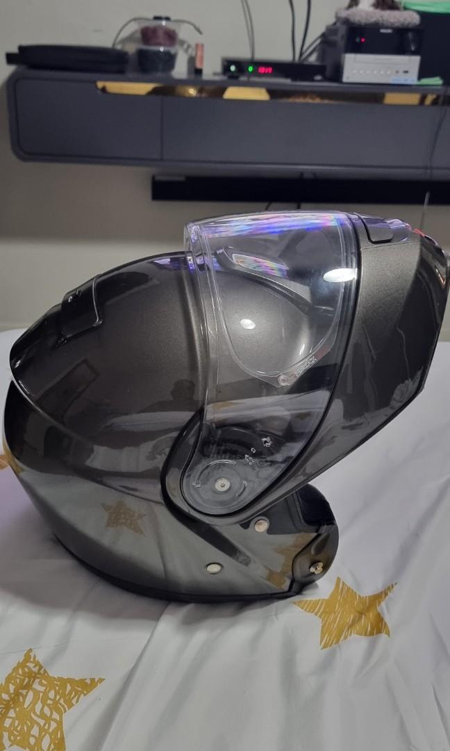 Shoei neotec with sena 3s bluetooth, Motorcycles, Motorcycle ...