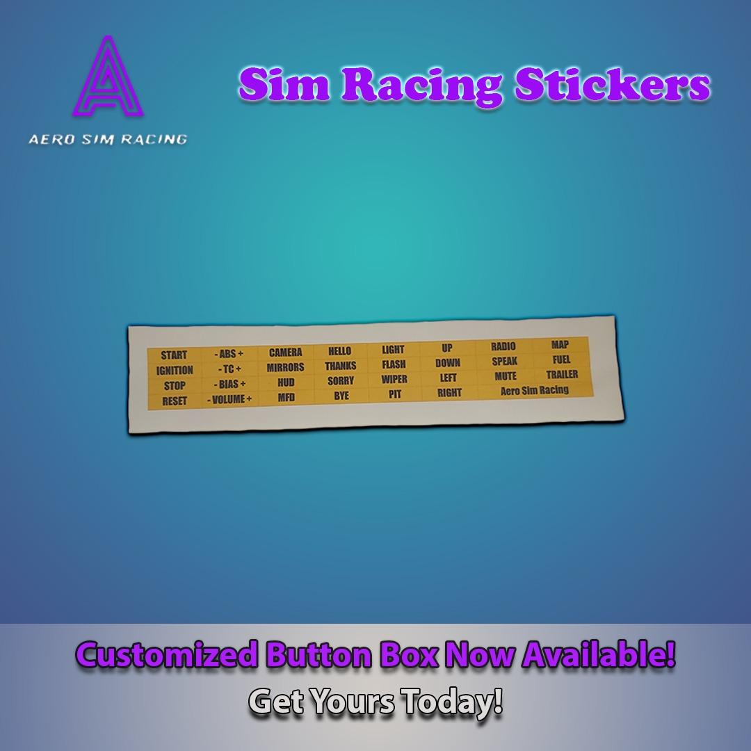 Sim Racing Button Box Stickers, Computers & Tech, Parts & Accessories ...