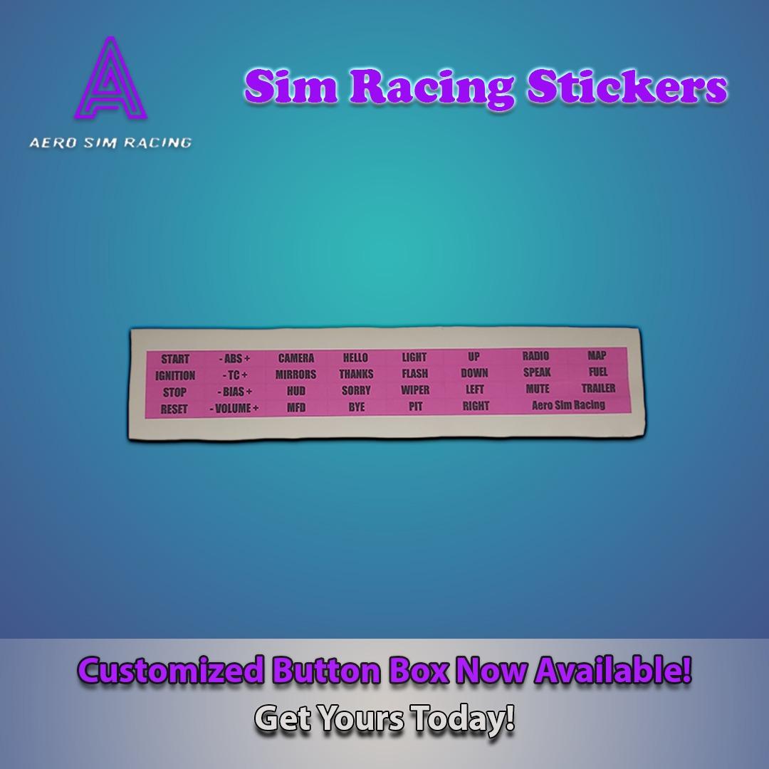 Sim Racing Button Box Stickers, Computers & Tech, Parts & Accessories ...