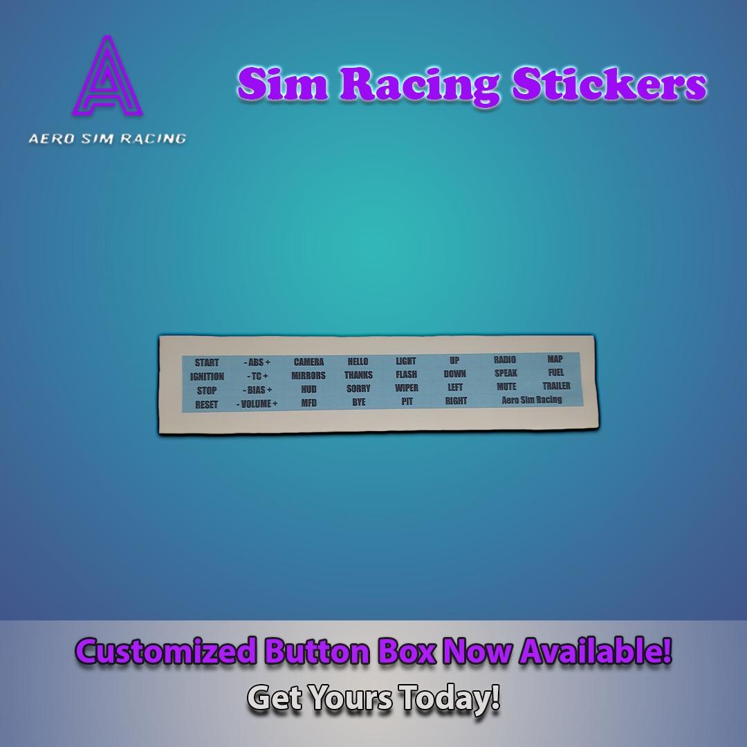 Sim Racing Button Box Stickers, Computers & Tech, Parts & Accessories ...