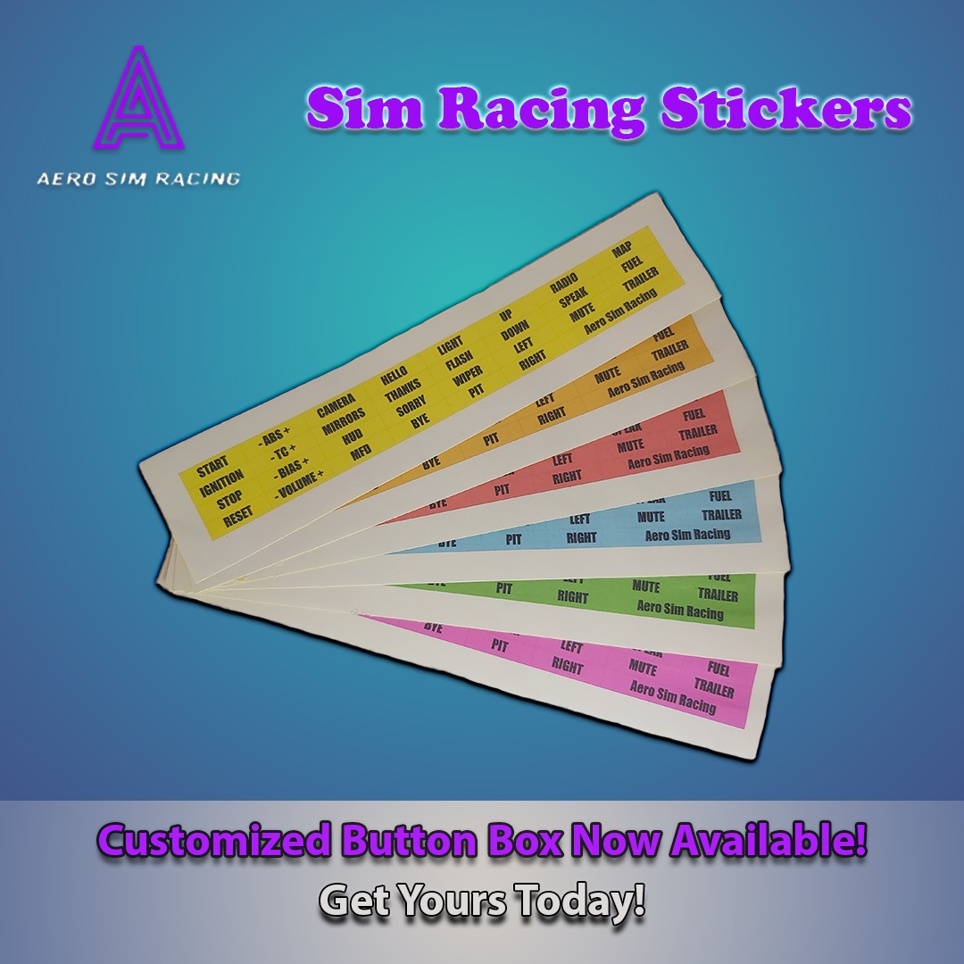 Sim Racing Button Box Stickers, Computers & Tech, Parts & Accessories ...