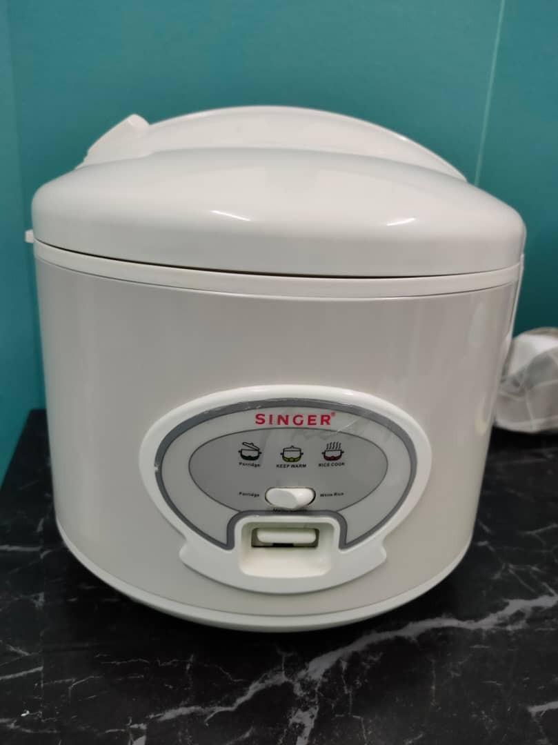 SINGER Electric Rice Cooker 1.8L Periuk Nasi Elektrik, TV & Home ...