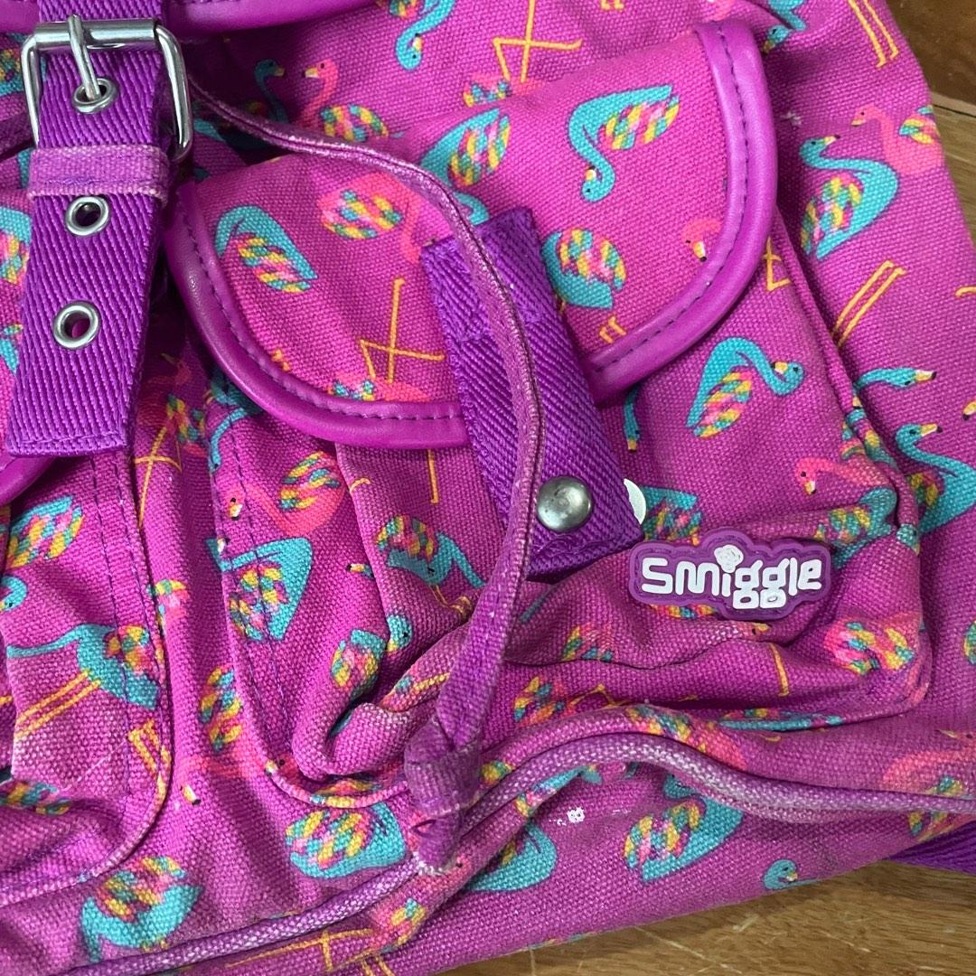 Smiggle Go Girl Backpack Flamingo, Babies & Kids, Babies & Kids Fashion ...
