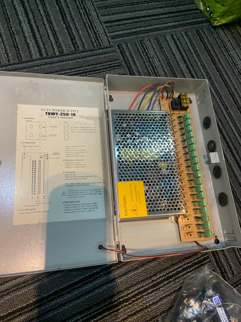 Sony CCTV set with DVR and Power Switch, Furniture & Home Living ...