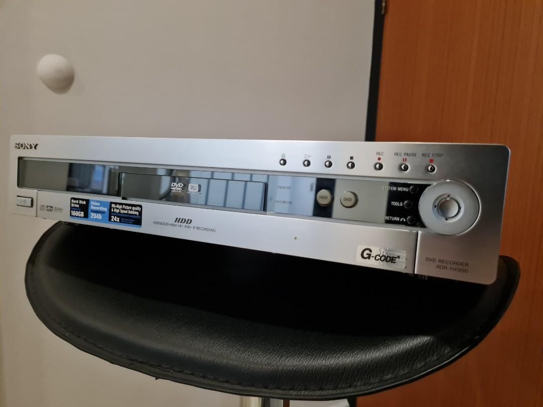 Sony DVD recorder RDR-HX900, TV & Home Appliances, TV & Entertainment ...