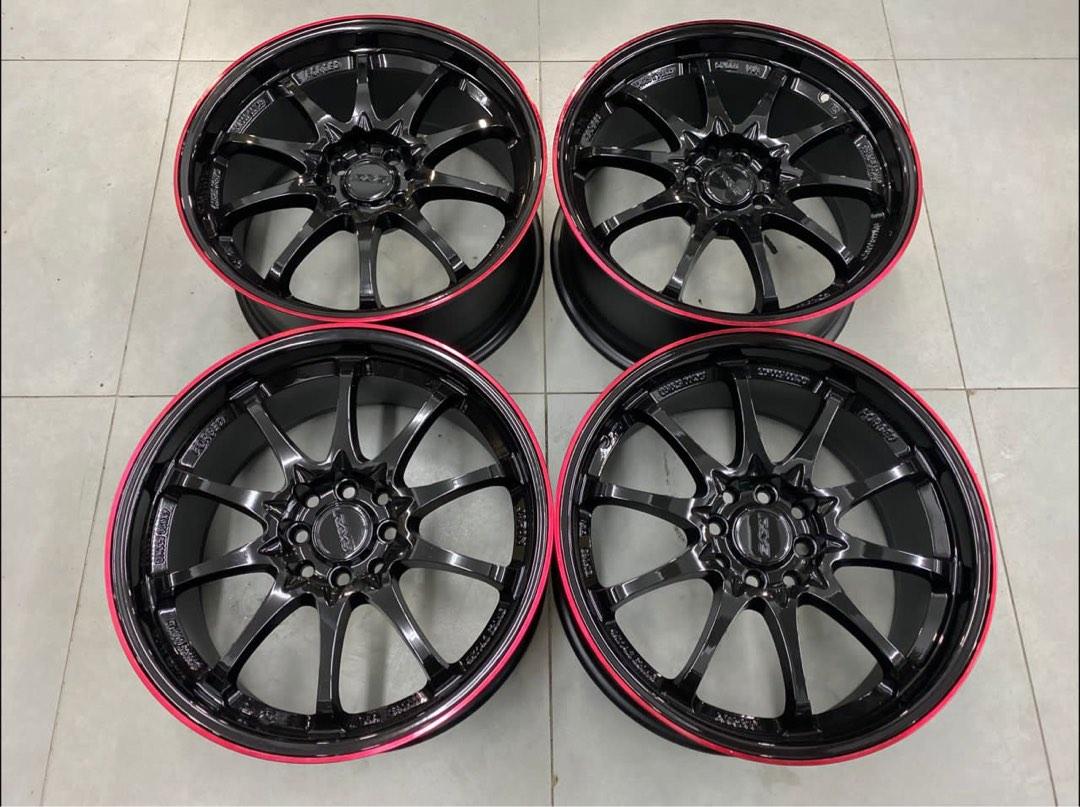 Sport Rim CE28 17 inch gloss black red lining, Auto Accessories on ...