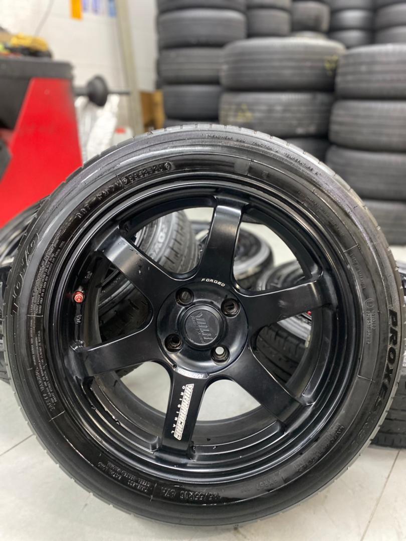 Sport Rim TE37 Sonic 16x7jj pcd100, Auto Accessories on Carousell