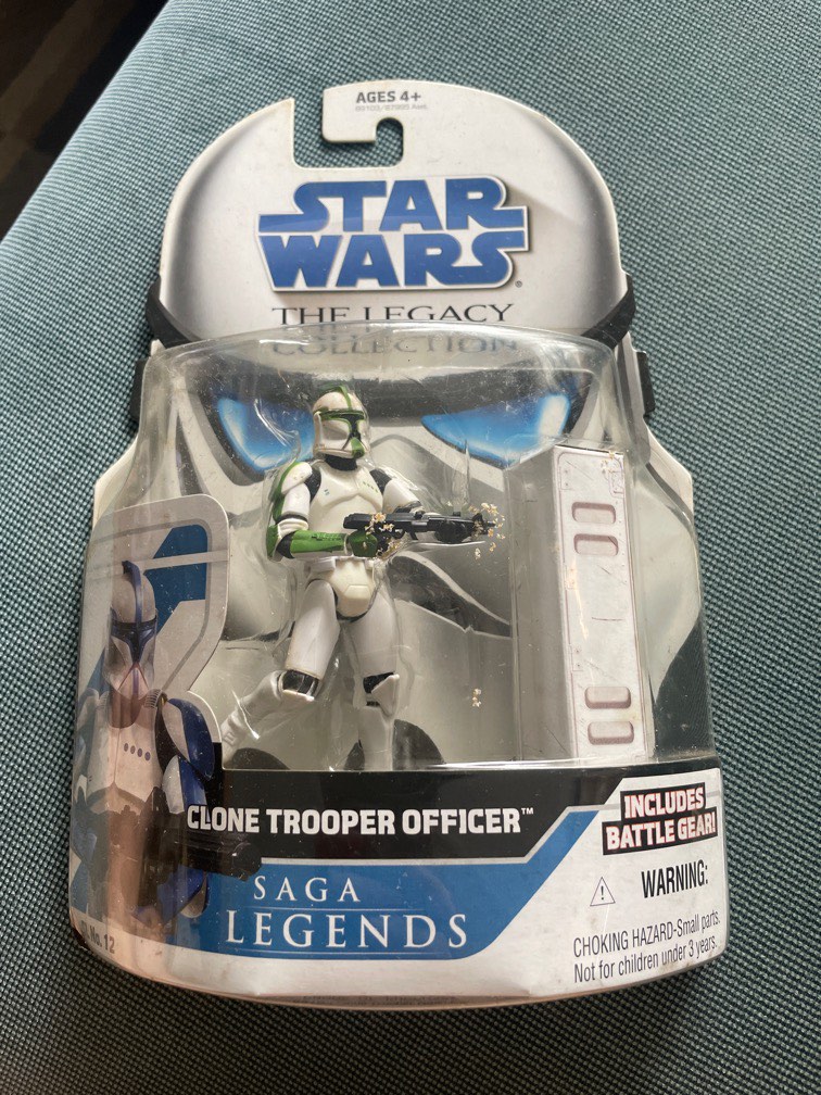 Star Wars - Hasbro Clone Trooper Officer with battle gear (green ...