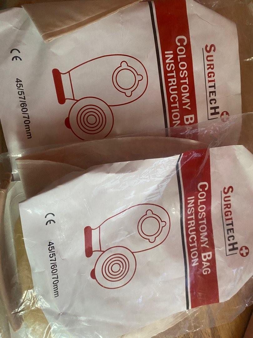Surgitech Colostomy Bag 45mm, Health & Nutrition, Medical Supplies ...