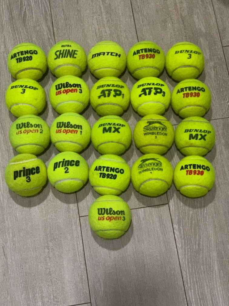 Tennis Balls (Assorted), Sports Equipment, Sports & Games, Racket ...