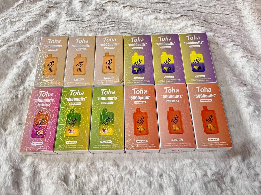 Toha 5000 Puffs (All Onhand), Mobile Phones & Gadgets, Mobile & Gadget ...