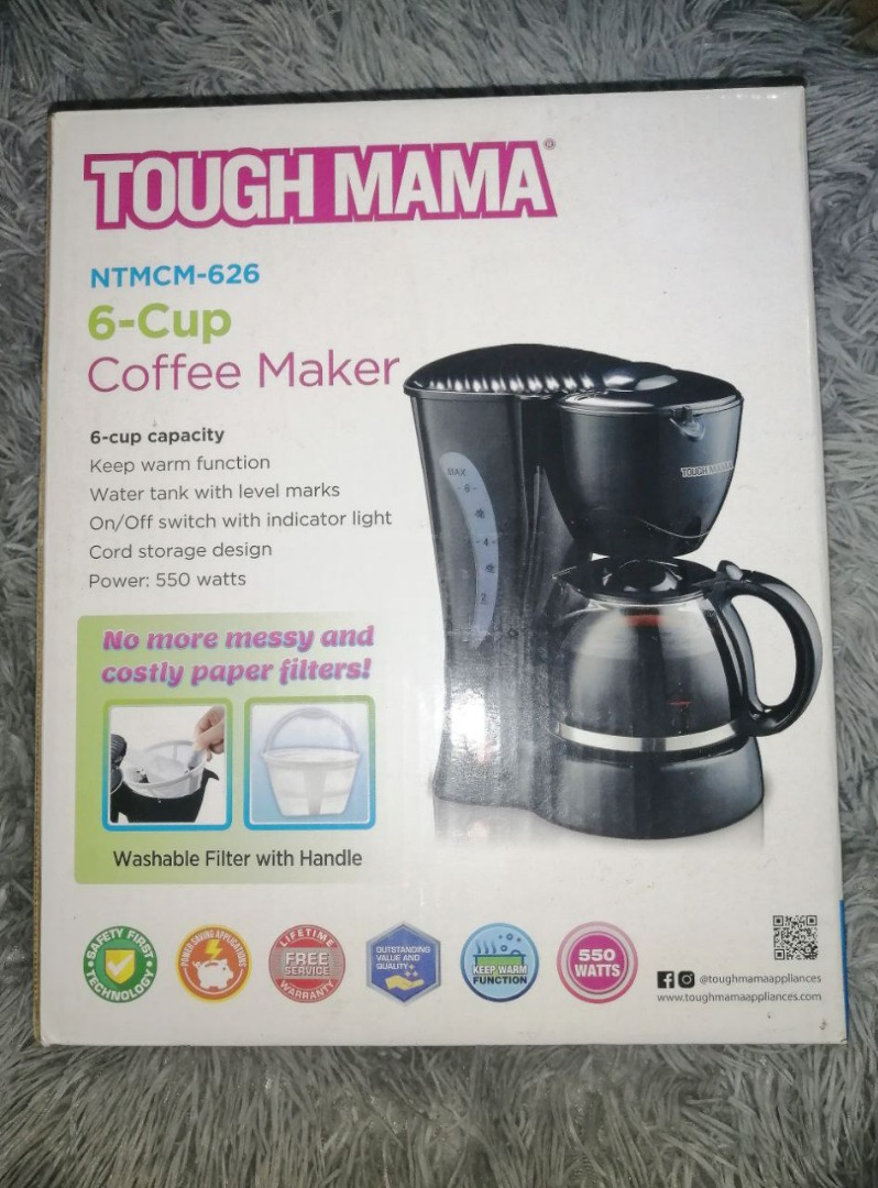 Tough Mama 6-cup Coffee Maker, TV & Home Appliances, Kitchen Appliances ...