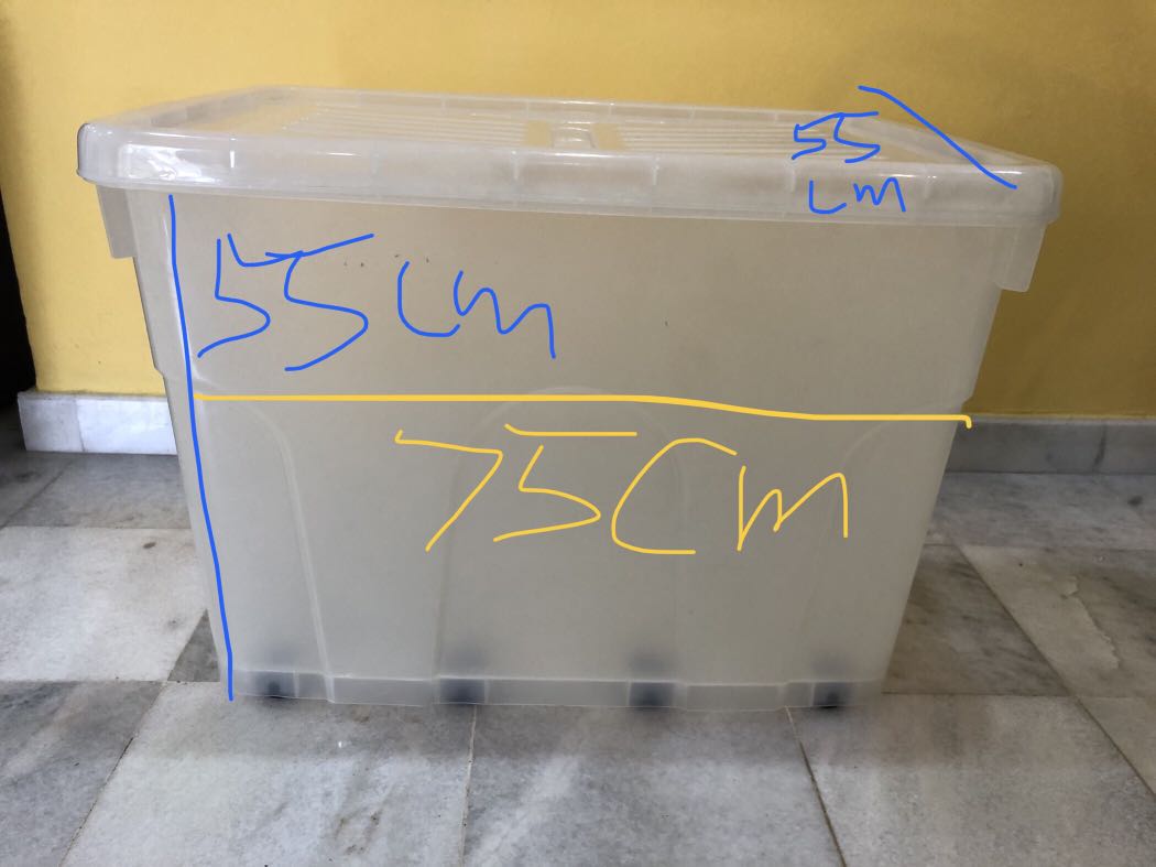 Toyogo transparent box with wheel very big, pick up from Kota Kemuning ...