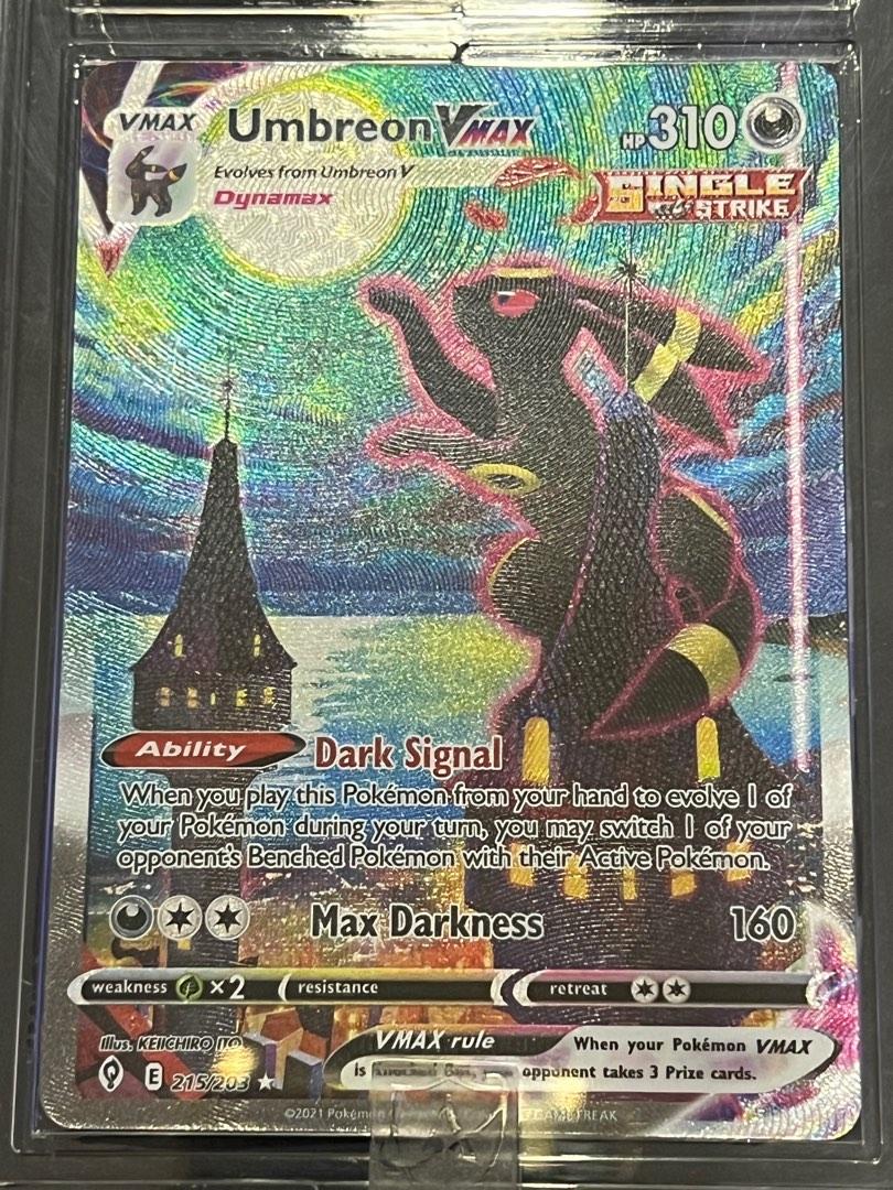 Umbreon VMax Evolving Skies ACE 10 - Alternate Art, Hobbies & Toys ...