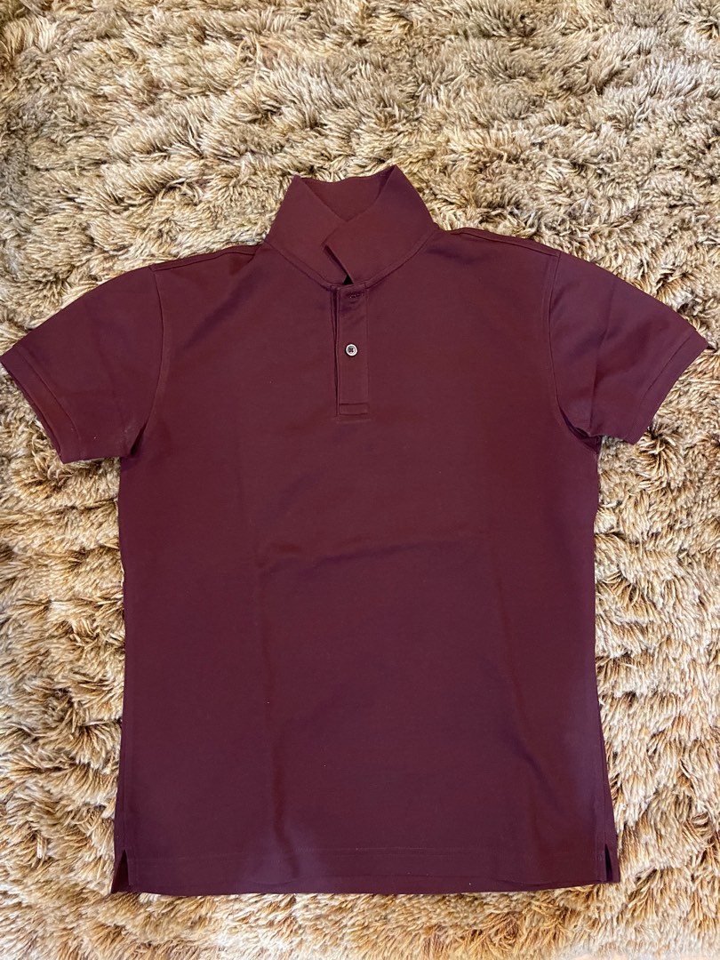 Uniqlo Polo Shirt Maroon, Men's Fashion, Tops & Sets, Tshirts & Polo ...